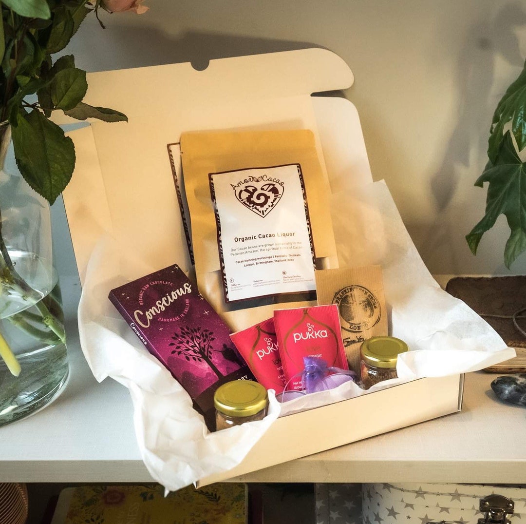 Ceremonial Cacao Gift Box: Vegan Home Ceremony Experience - Etsy UK