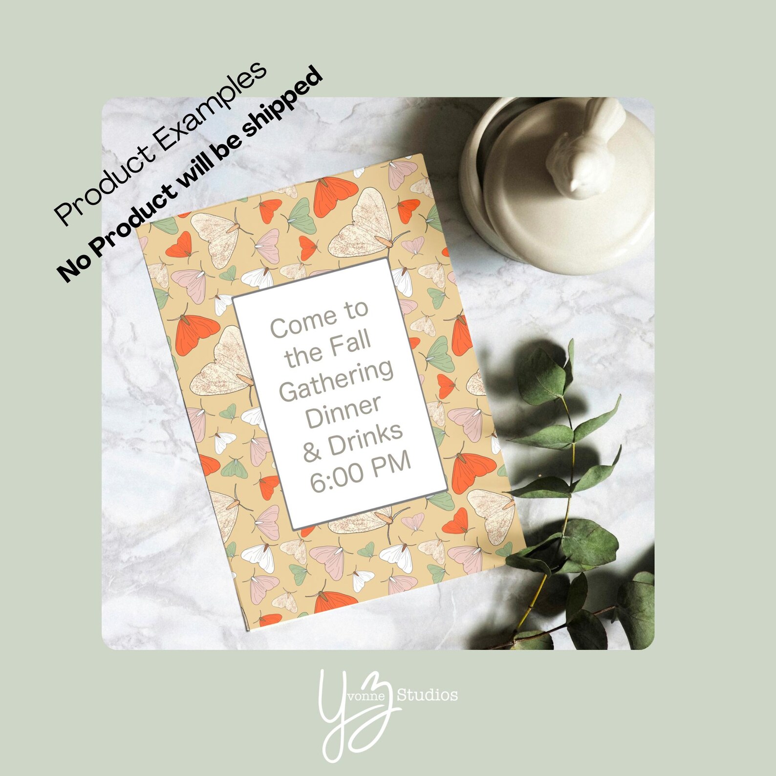 Seamless Pattern Moth Digital Paper Autumn Insects Background Boho ...