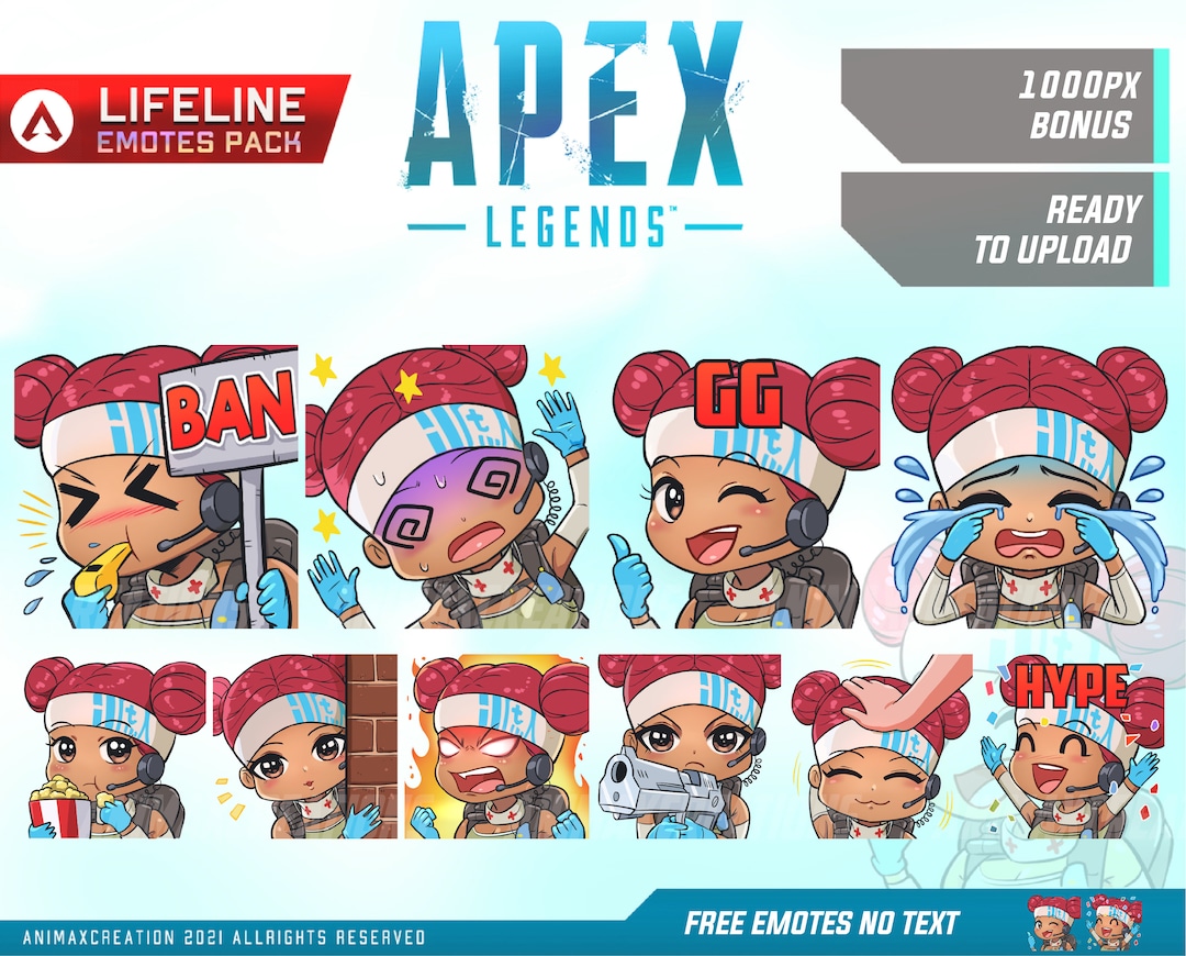 Lifeline Apex Legends Emotes, Lifeline Apex Legends Chibi, Apex Legends ...
