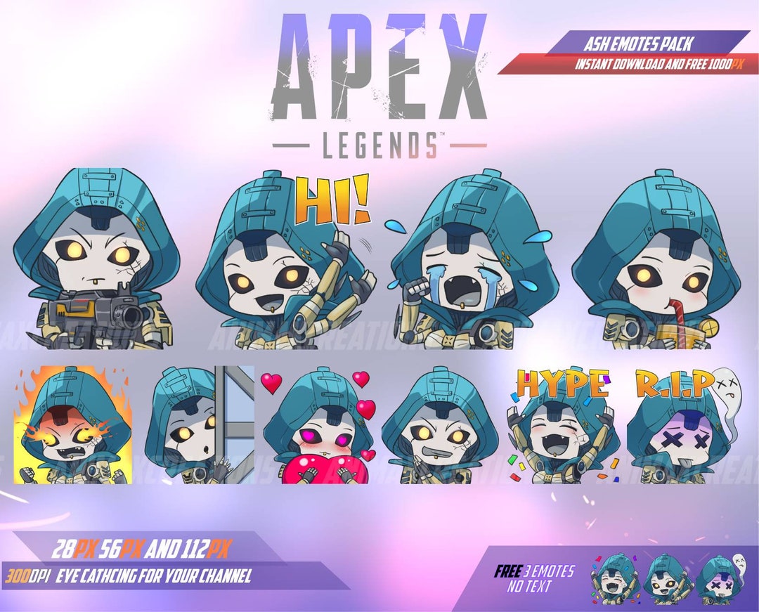 Ash Apex Legends Emotes, Ash Apex Legends Chibi, Apex Legends Emotes ...
