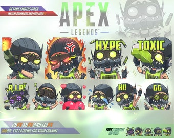 Animated Octane Twitch Emotes // Animated Knife Twitch Emotes - Etsy