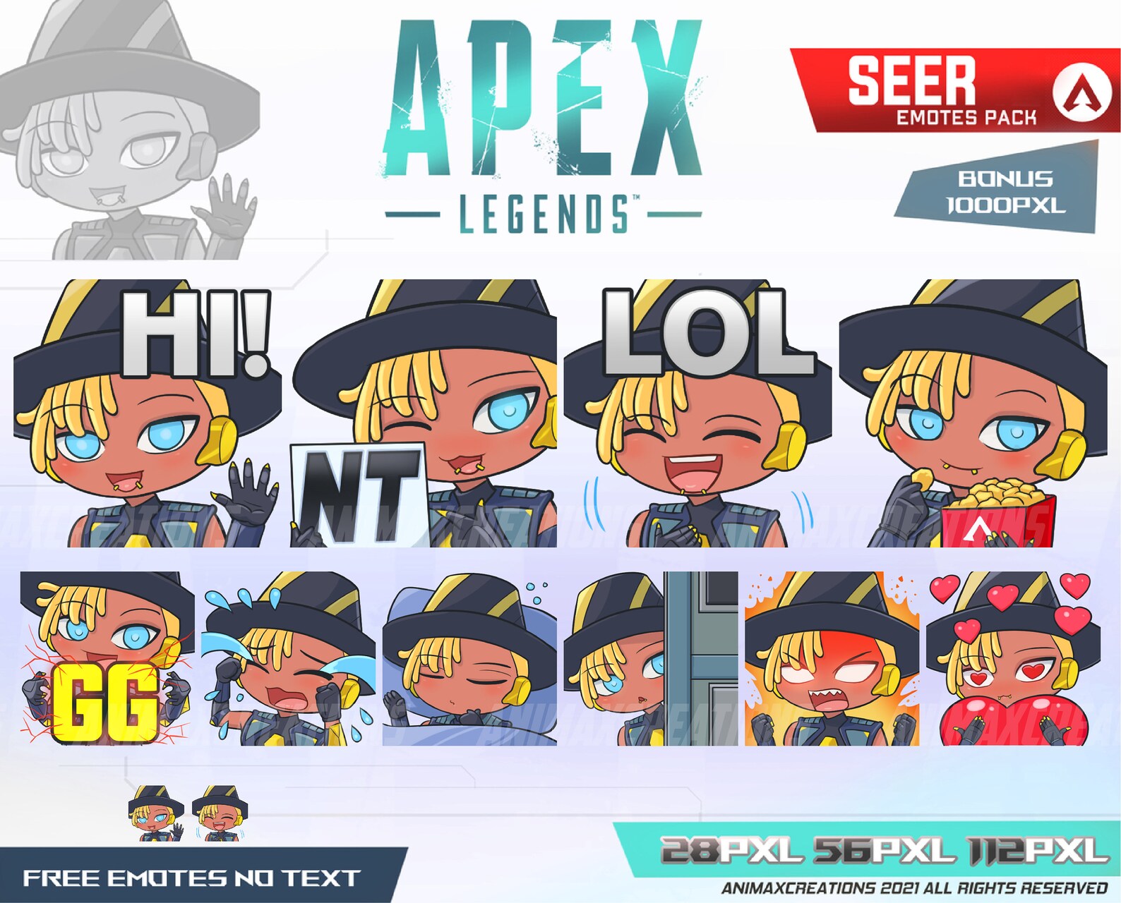 Seer Apex Legends Emotes, Seer Apex Legends Chibi, Apex Legends Emotes ...
