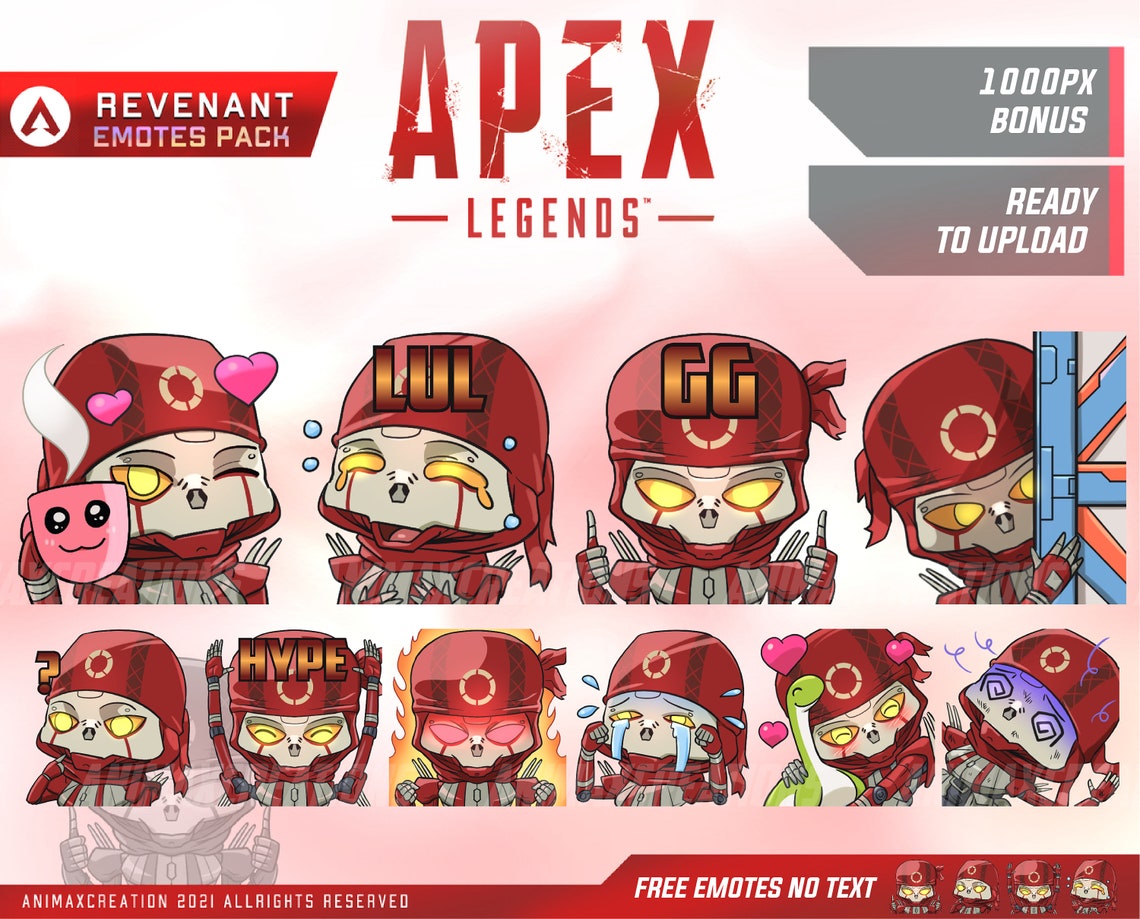 Revenant Apex Legends Emotes, Revenant Apex Legends Chibi, Apex Legends ...