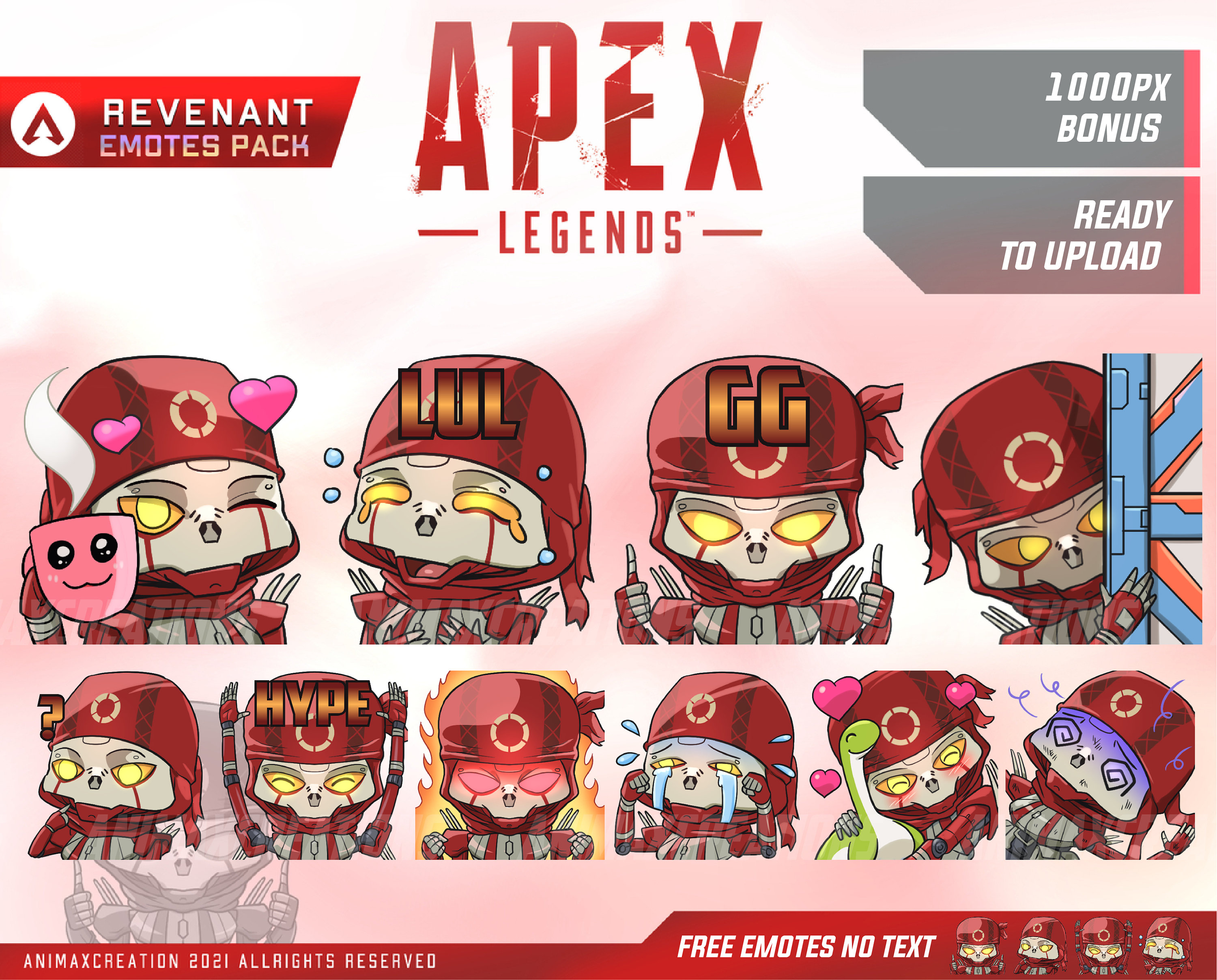 Revenant Apex Legends Emotes, Revenant Apex Legends Chibi, Apex Legends ...