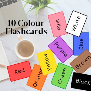 10 Printable Colour Flashcards. Printable ESL Props, Flashcards for ...
