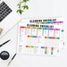Editable Cleaning Checklist | Printable Weekly, Monthly, Yearly Tidying ...