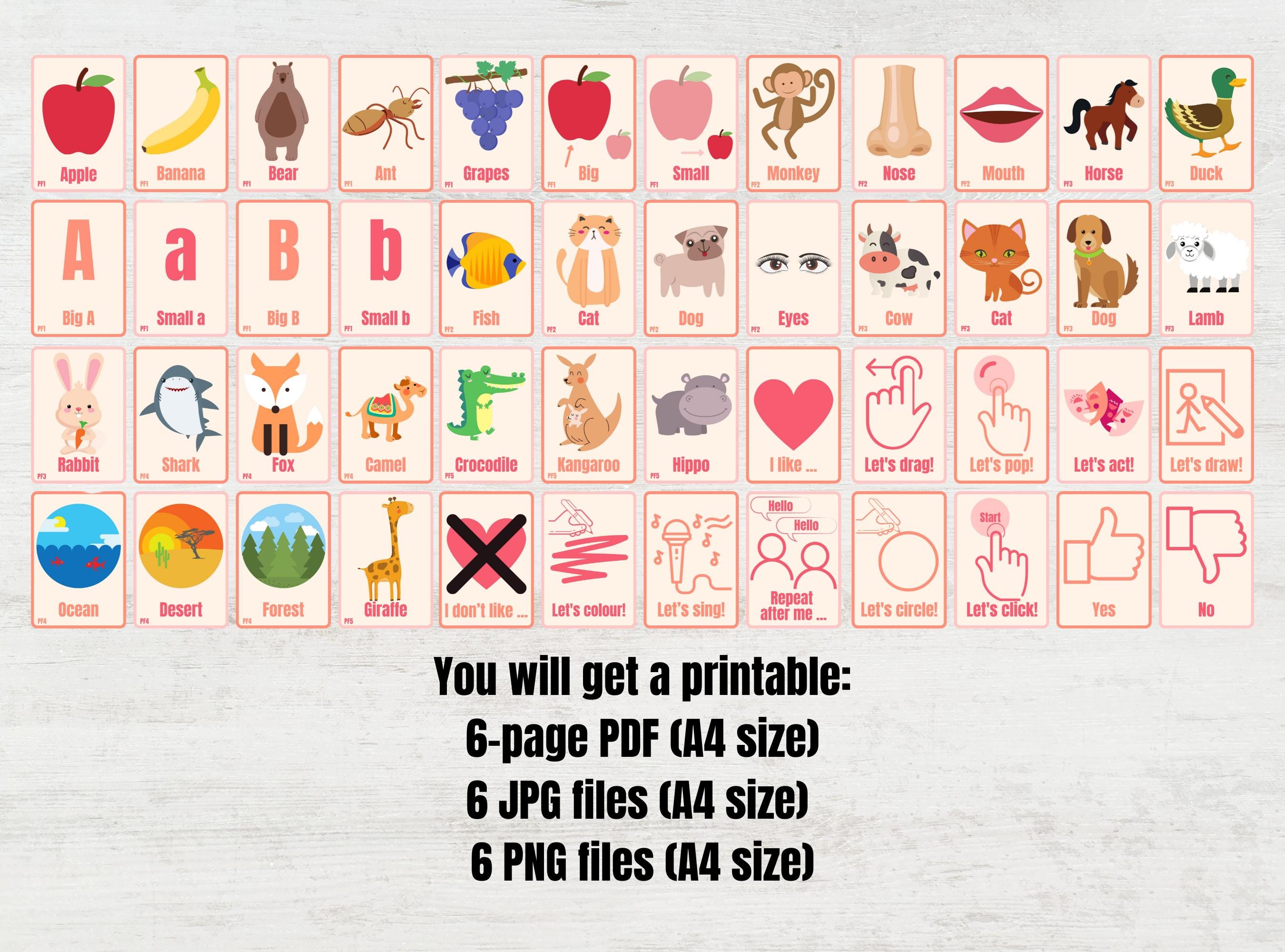 Palfish Props | 48 Printable Teacher Flashcards for Palfish Trial ...