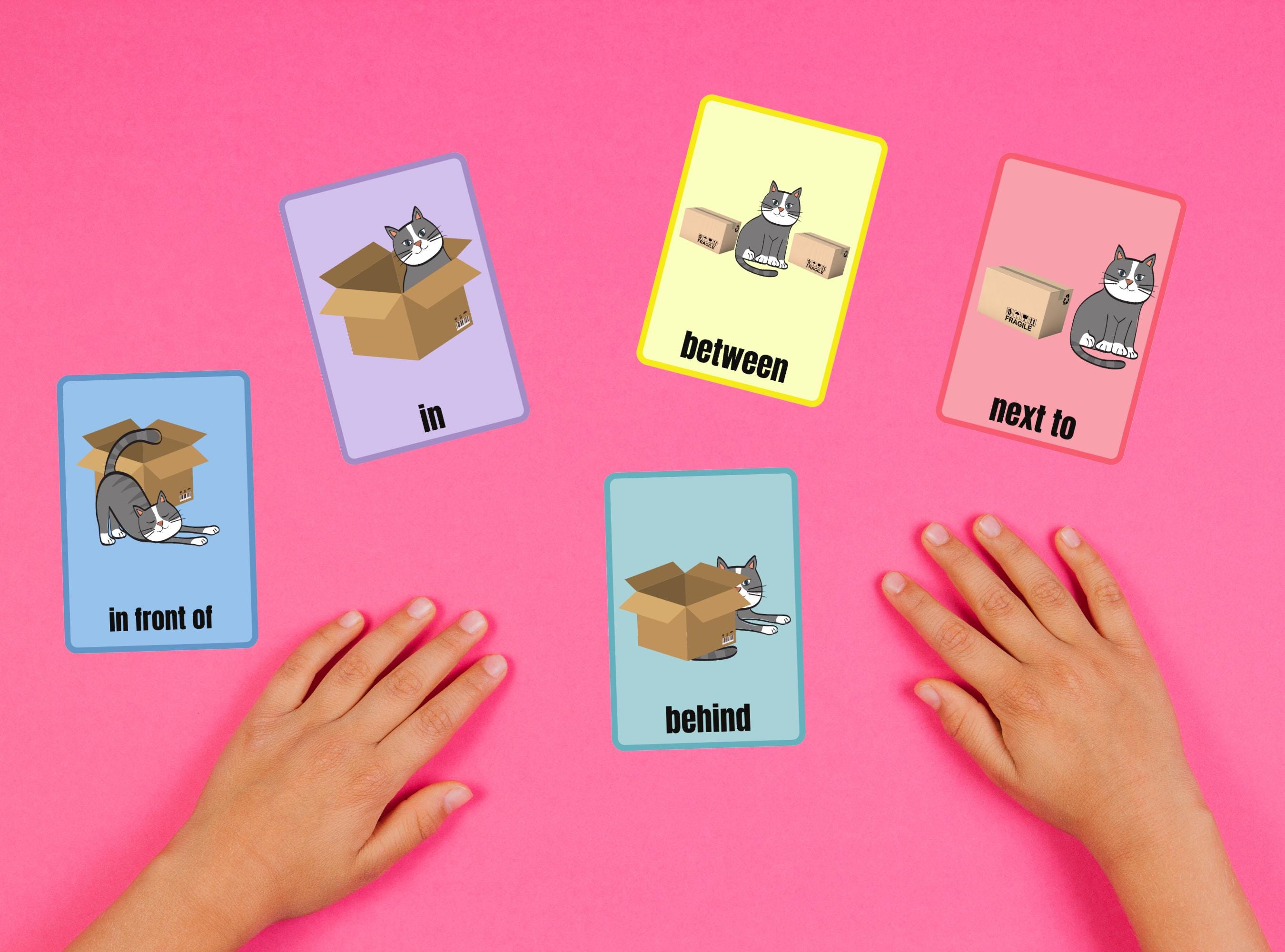 Preposition Cards | Printable ESL Props, Animal Flashcards for Kids ...