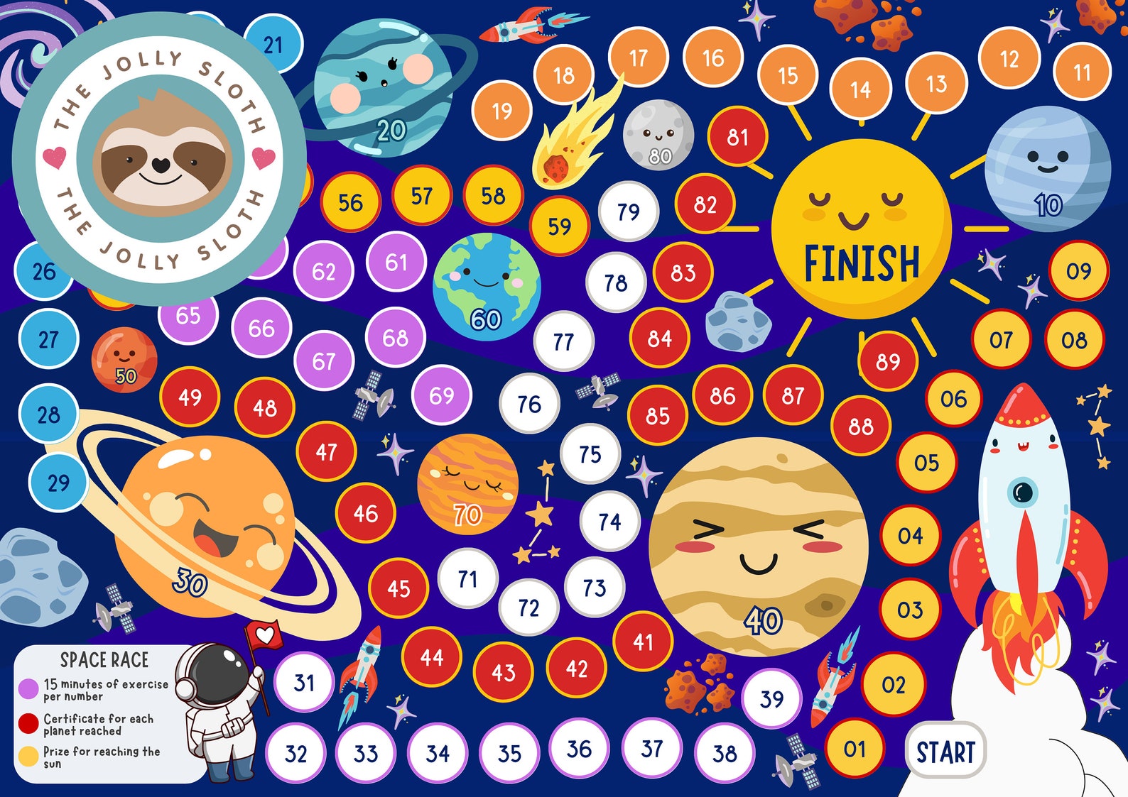 Space Reward Chart, Space PNG, Planet PNG, Reward Chart PNG, Planets ...