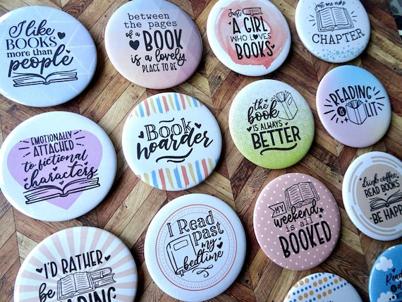 Book Magnets Book Quotes Fridge Magnets Book Club Gifts - Etsy UK