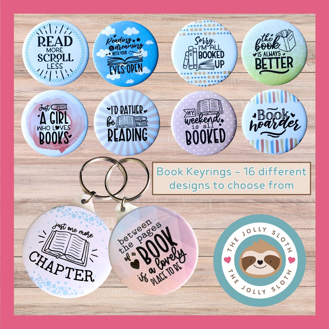 Book Keyring, Book Quotes, Book Keychain, Book Club Gifts, Book Club ...