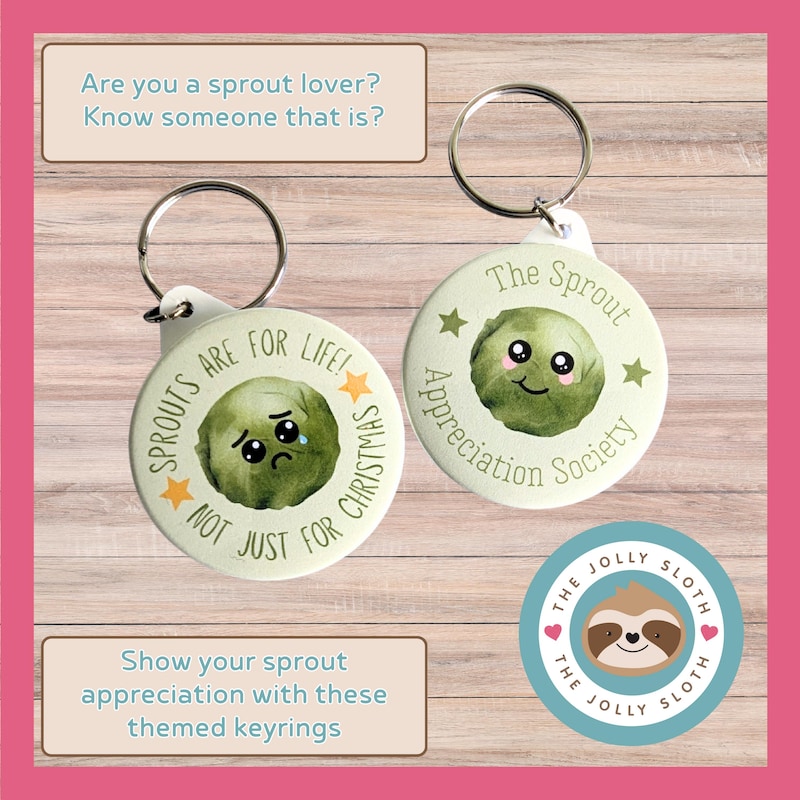 Sprout Keychain - Etsy