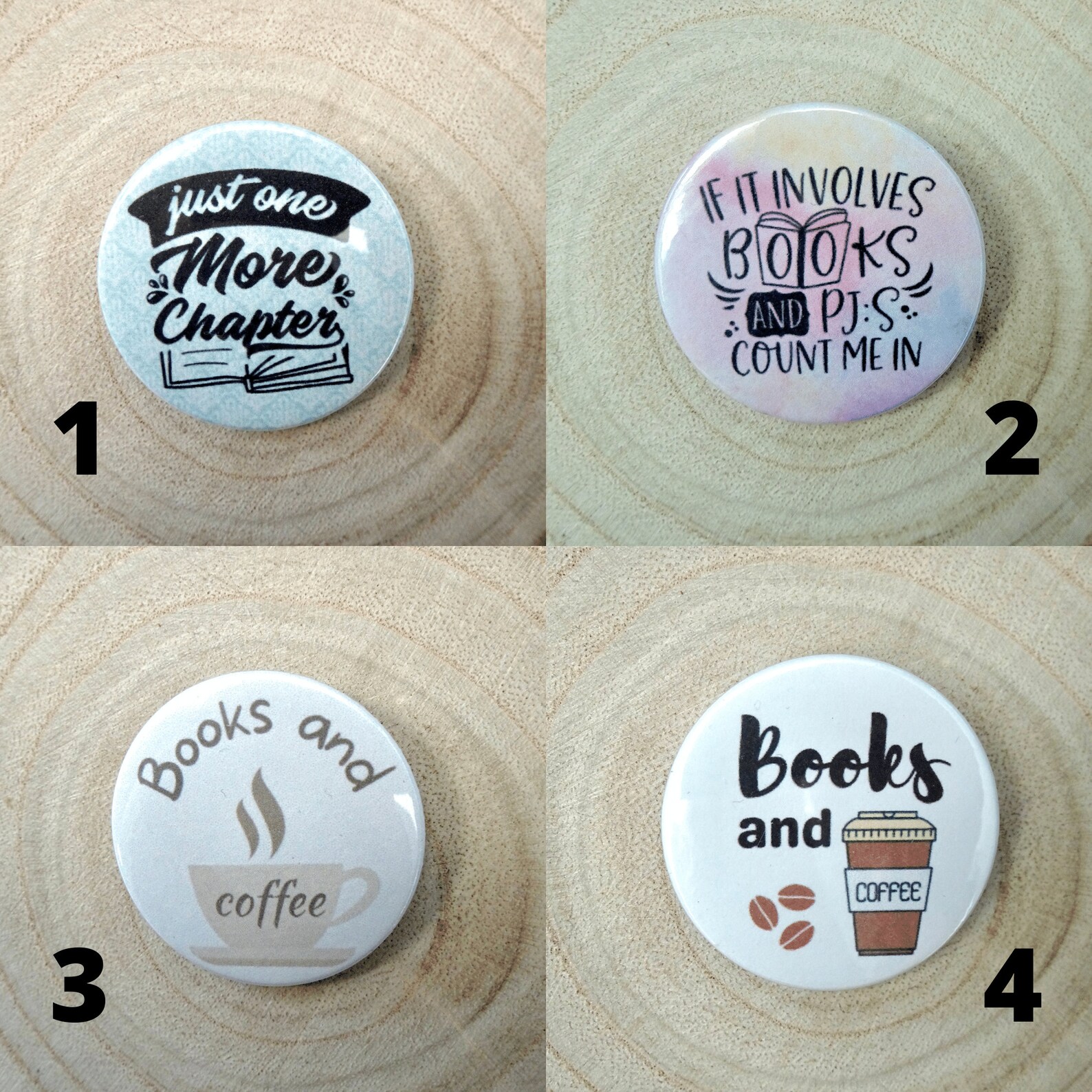 Book Badges Gifts for Book Lovers Gifts for Bookworms Gifts - Etsy