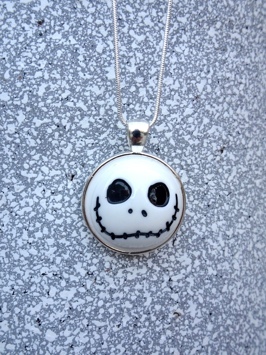 Jack Skellington Silver Plated Pendant: Nightmare Before Christmas ...