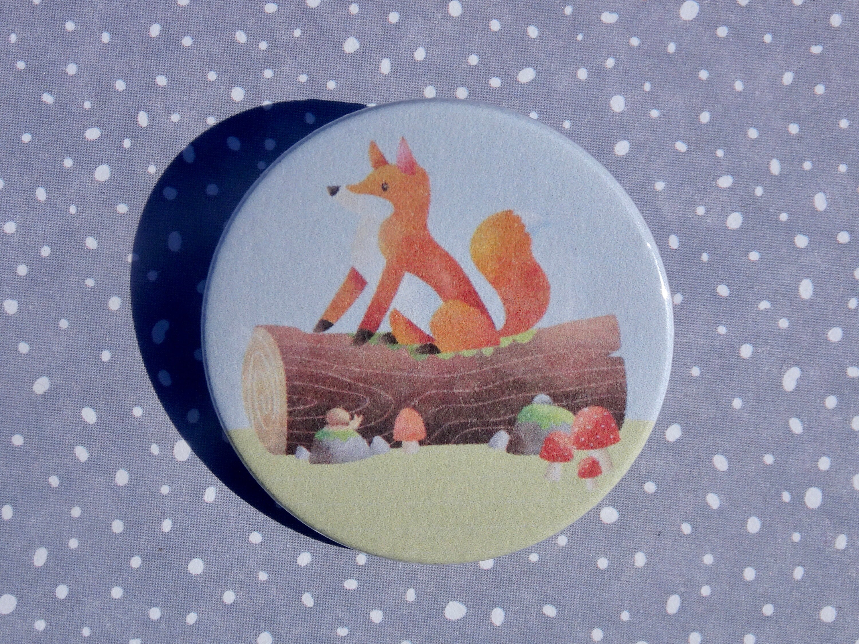Fox Badges Button Badge 38mm Badges Set of Badges Fox Pin - Etsy UK
