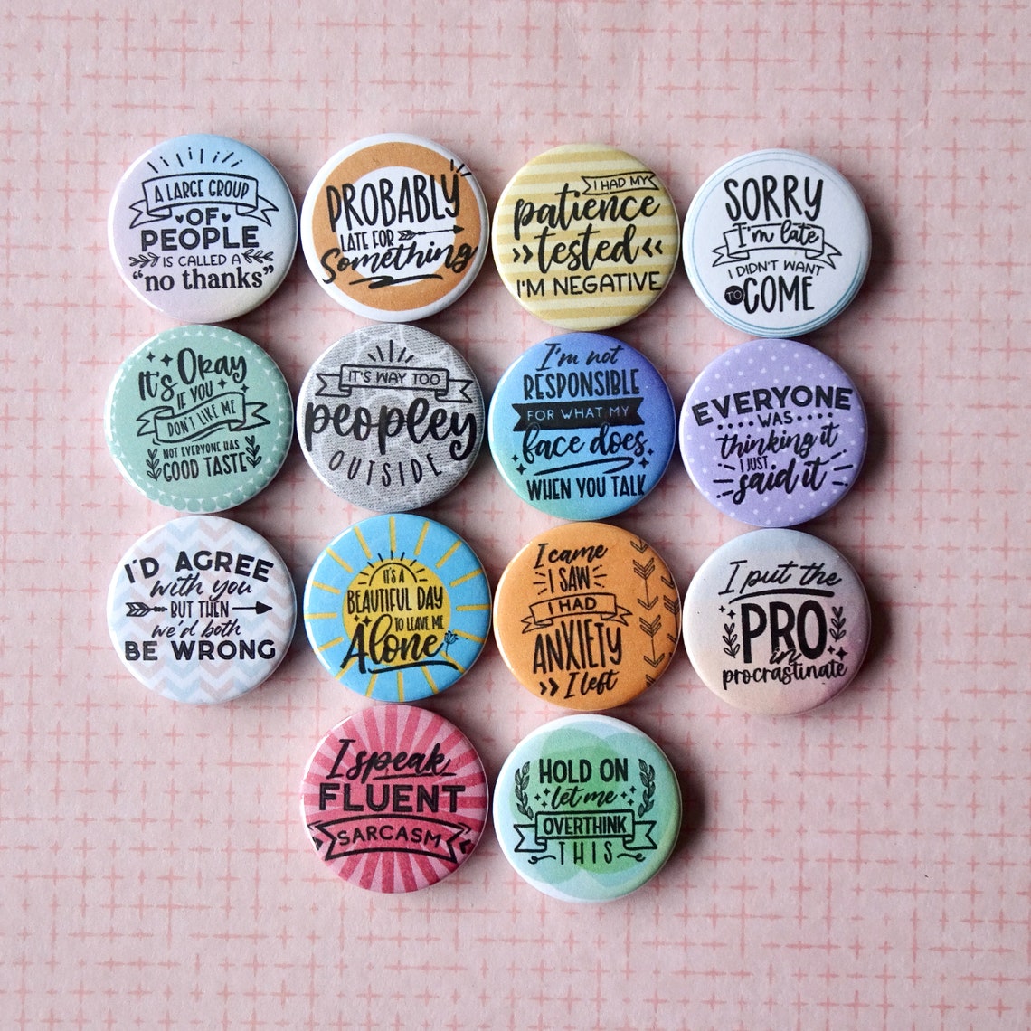 Sarcastic Quote Magnets: Funny Anxiety Gifts - Etsy