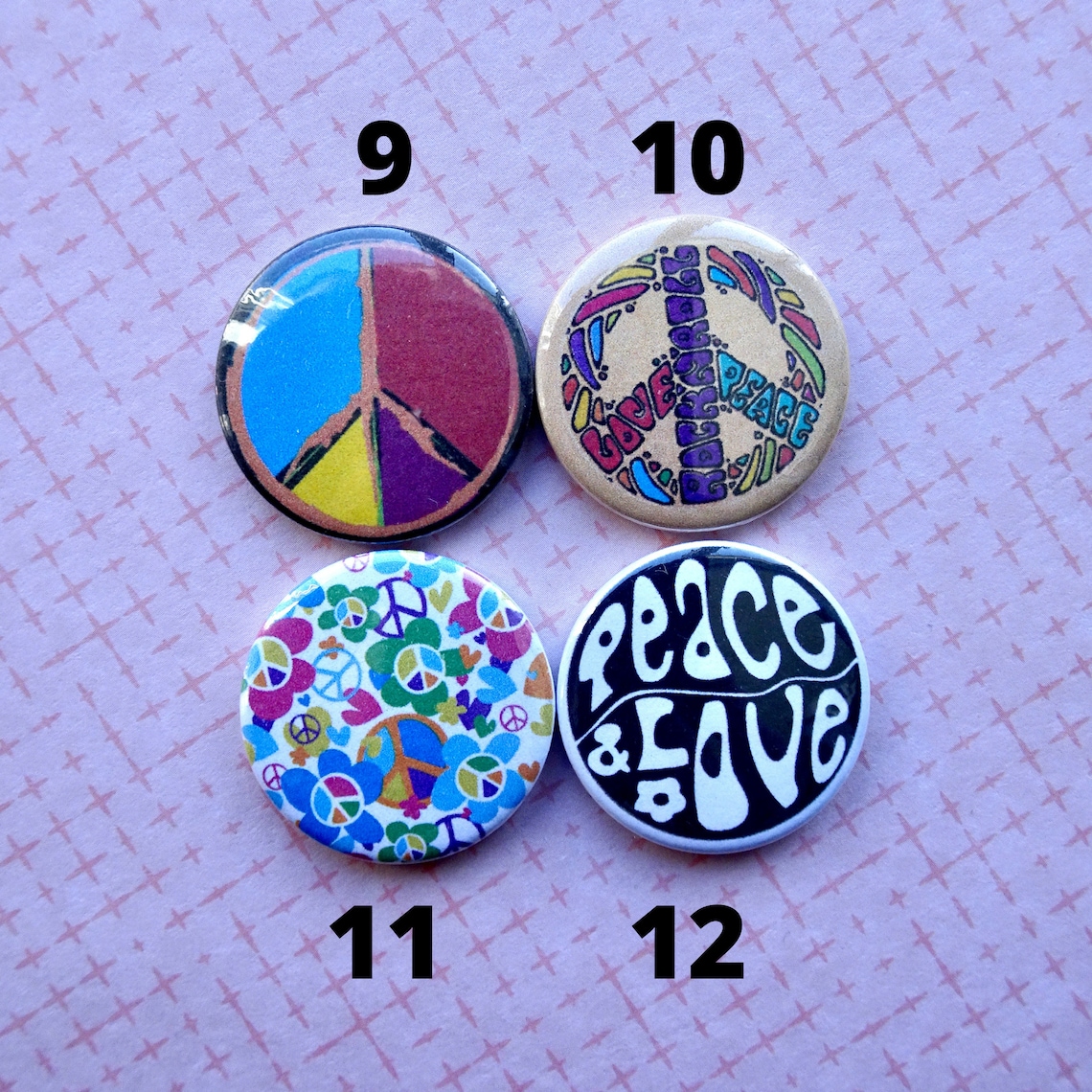 Peace Badge Peace Pin Love and Peace Love Badge Love Pin | Etsy