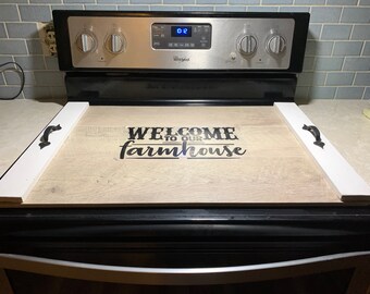 Custom Gas Stove Top Cover - Etsy