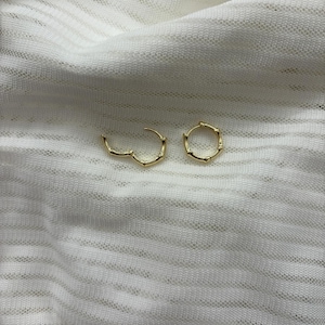 Mini Latch Back Hoops | Sterling Silver 925 - Etsy