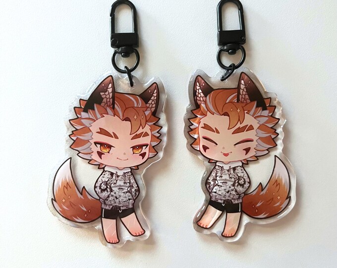 Tpof Fox / BTD Ren Hana Ugly Hoodie Acrylic Charm Keychain - Etsy