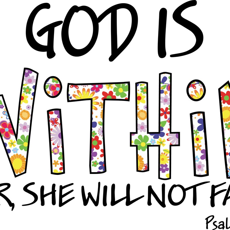 God is Within Her and She Will Not Fail Wallpaper - Etsy