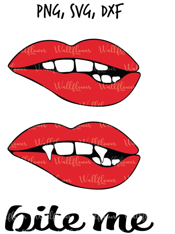Bite Me Digital Design Cute Sublimation Vinyl Design | Etsy