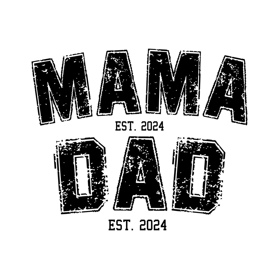 Custom Mom and Dad Established Design, Cute Personalized Design! - Etsy