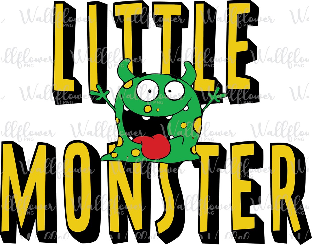 Little Monster Digital Design, Cute Sublimation and Vinyl Design! - Etsy