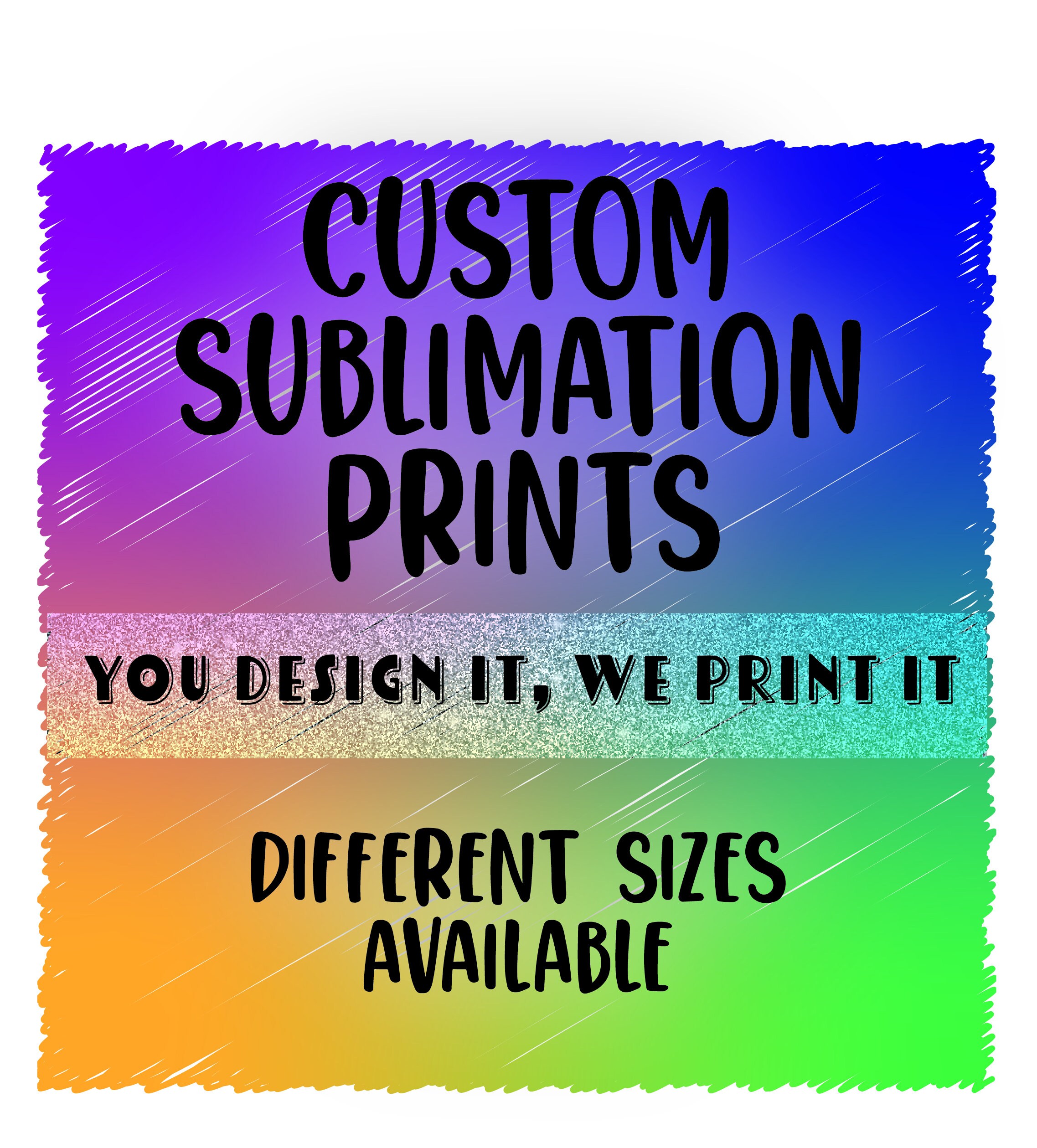 Custom Sublimation Prints - Etsy