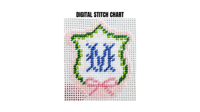 Needlepoint Alphabet Chart Personalized Monogram Needlepoint - Etsy