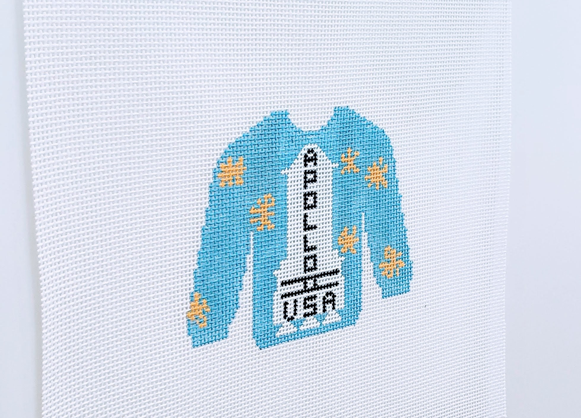 Apollo 11 Shirt, the Shining Sweater, Hand Painted Needlepoint Canvas ...