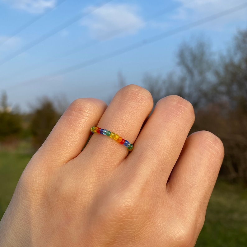 Rainbow Ring - Etsy