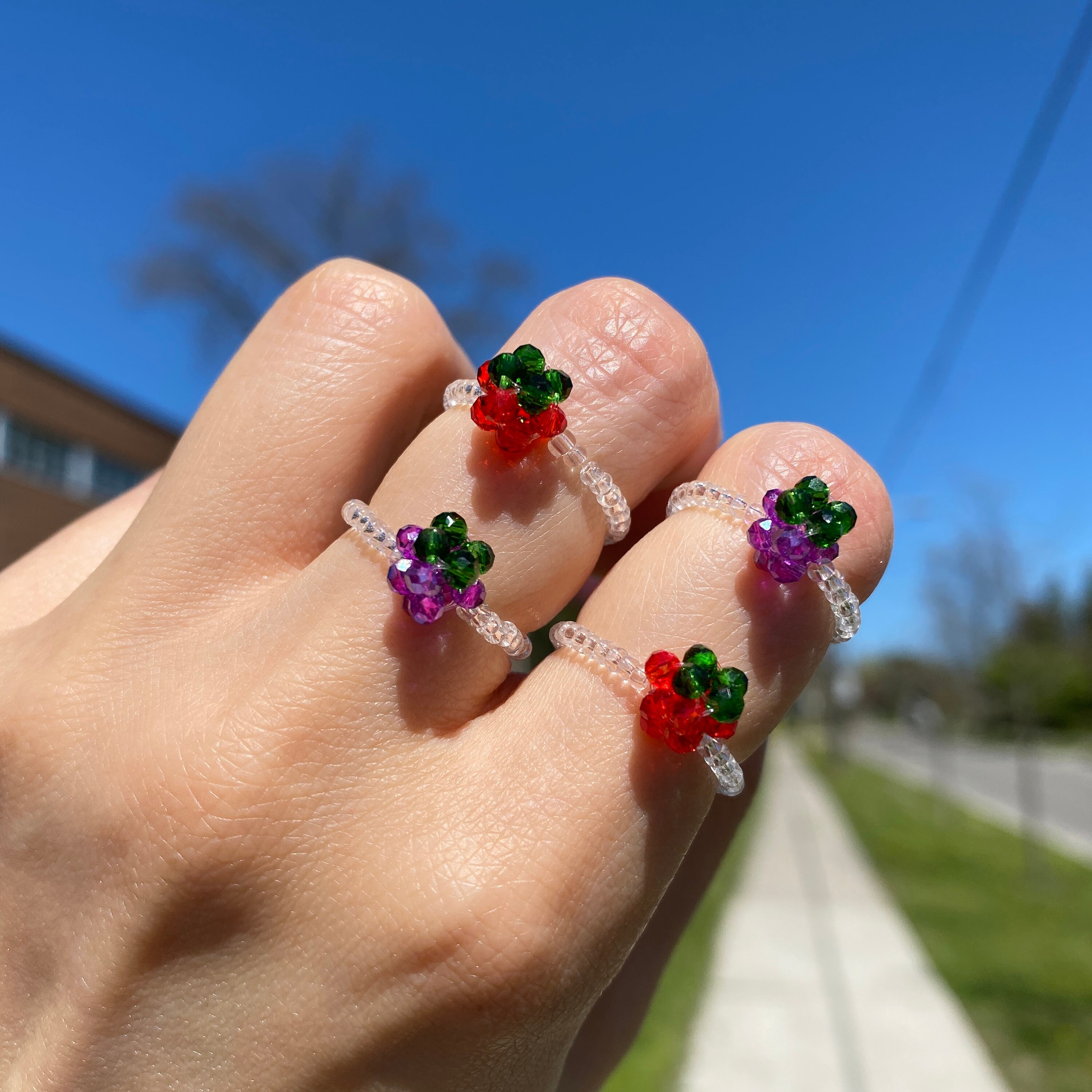 Fruit Ring l Strawberry Ring Grape Ring | Etsy