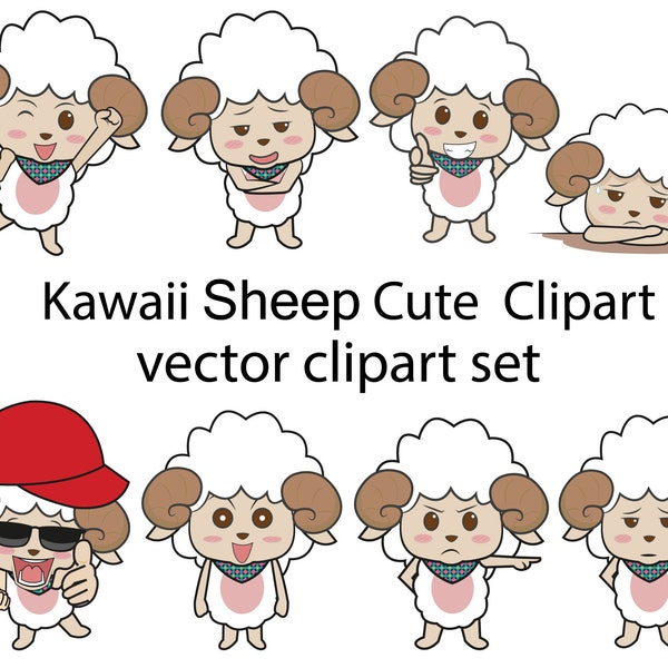 Kawaii Sheep - Etsy