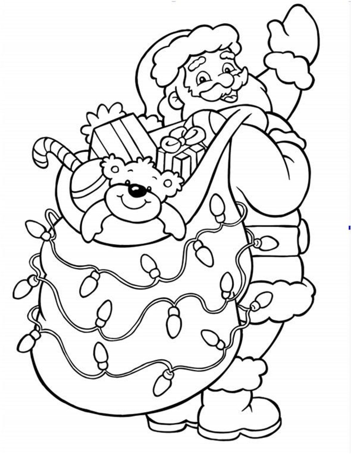 Christmas Coloring Pages, Santa, Presents, Snowman, Reindeer, Ornament ...