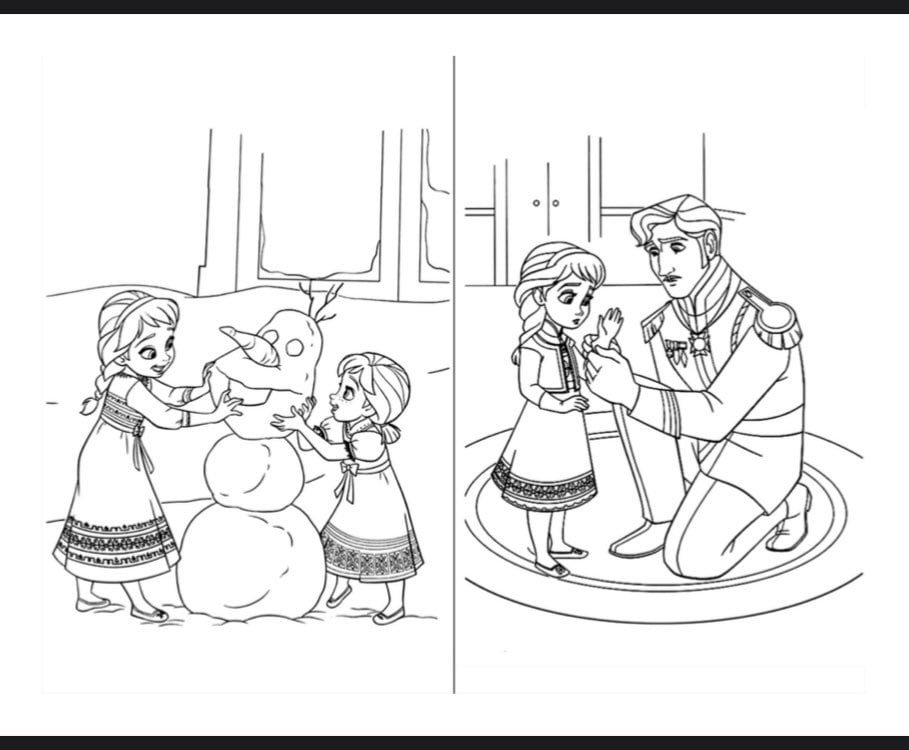 Frozen Coloring Pages - Etsy