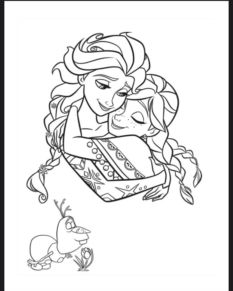 Frozen Coloring Pages - Etsy