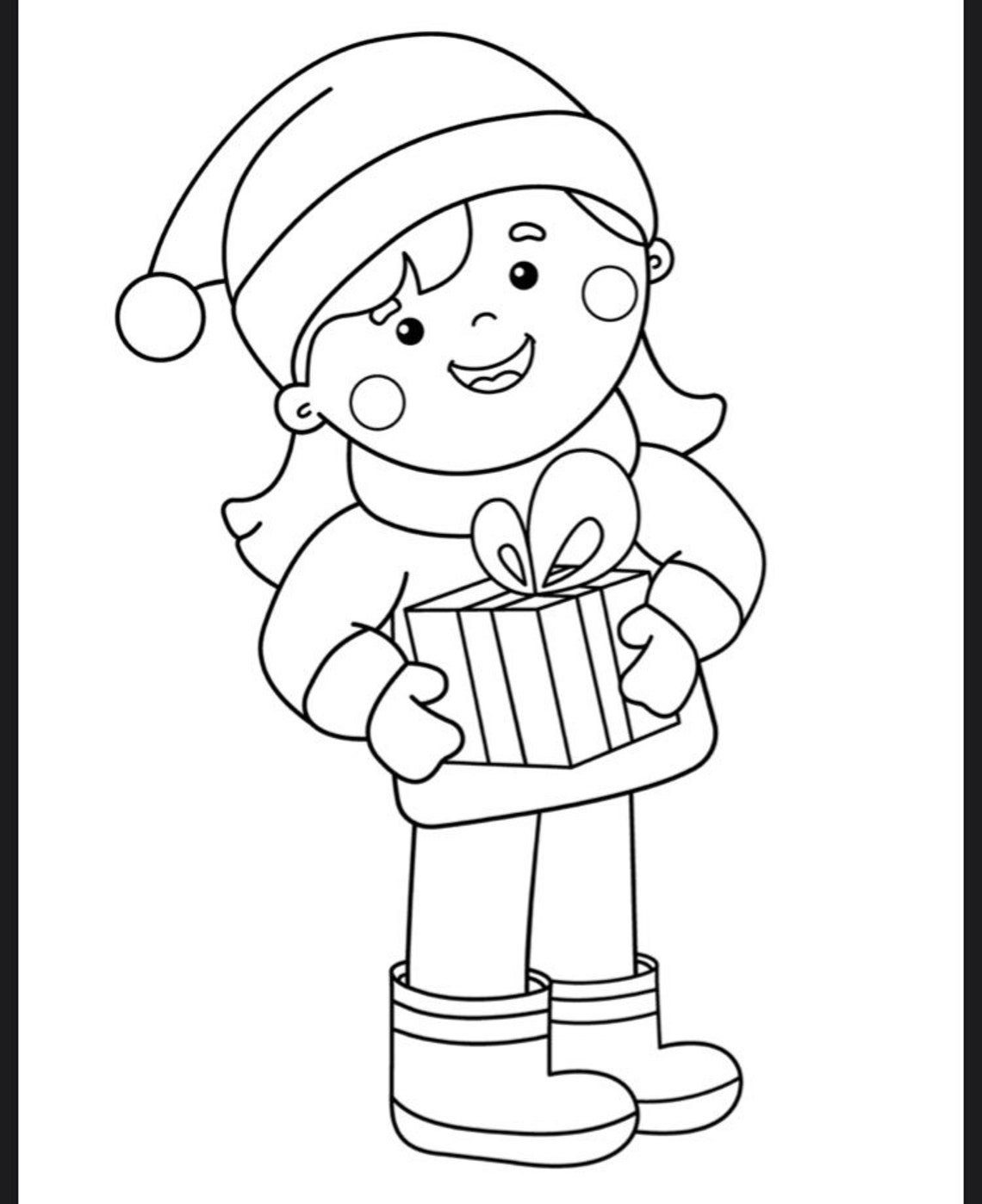 Christmas Coloring Pages, Santa, Presents, Snowman, Reindeer, Ornament ...
