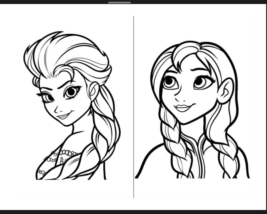 Frozen Coloring Pages - Etsy