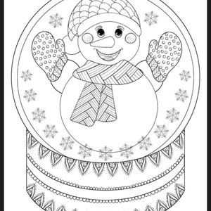 Christmas Coloring Pages, Santa, Presents, Snowman, Reindeer, Ornament ...