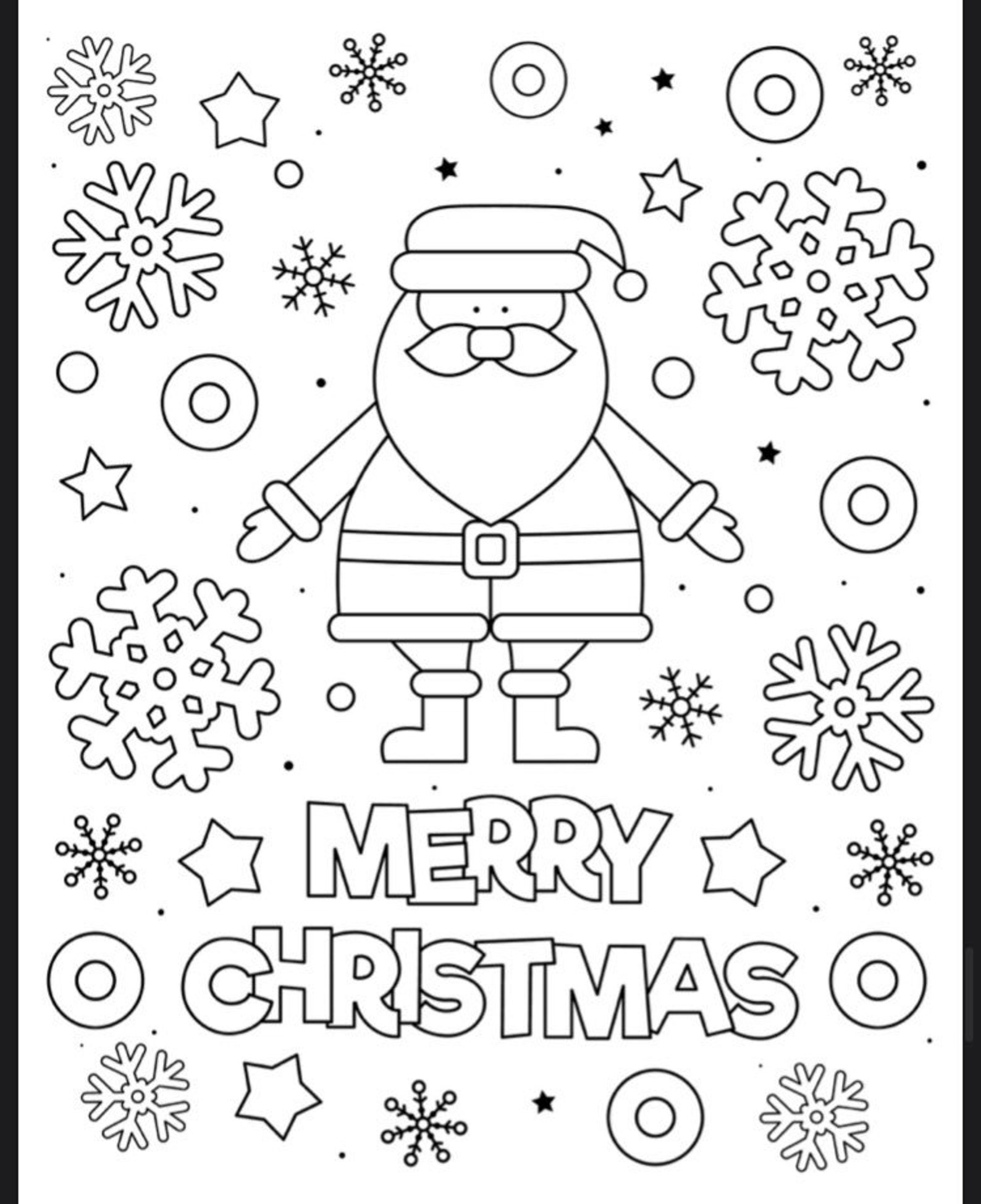 Christmas Coloring Pages, Santa, Presents, Snowman, Reindeer, Ornament ...