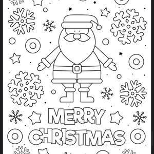 Christmas Coloring Pages, Santa, Presents, Snowman, Reindeer, Ornament ...