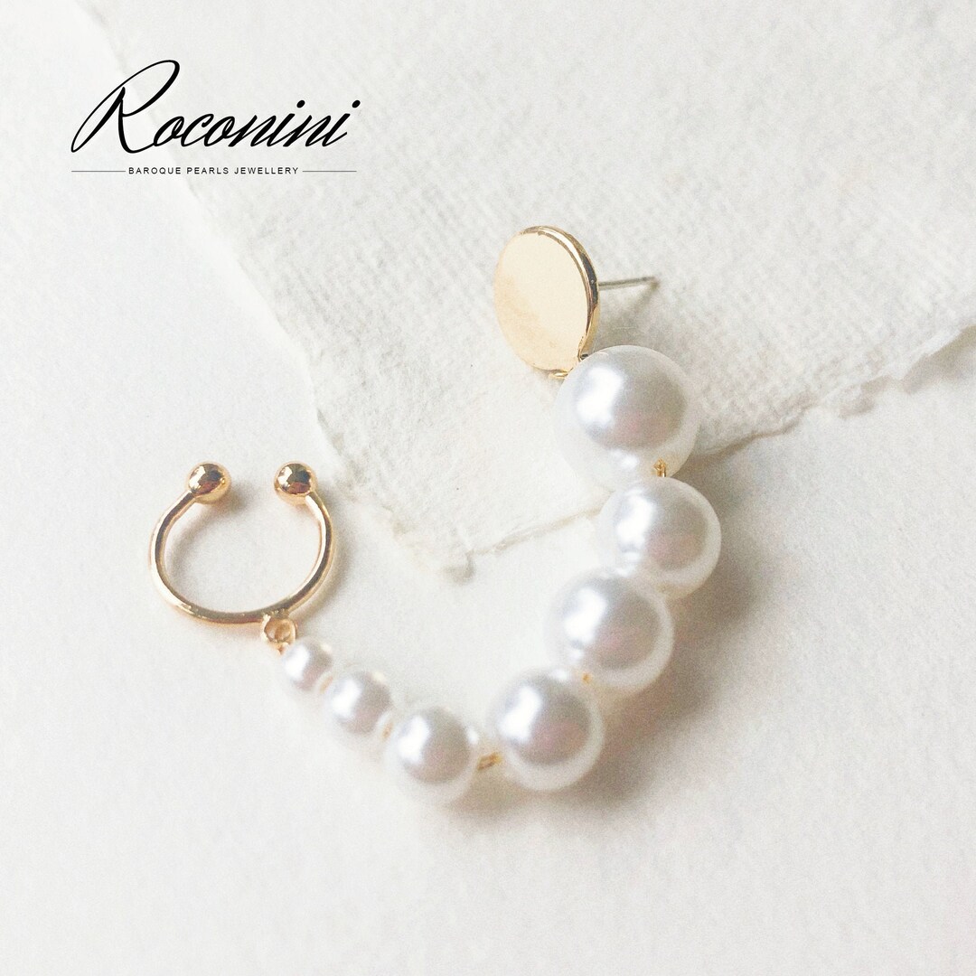 1pc Stud Earring With Cartilage Clamp [shooting Star] | Plated Rose ...