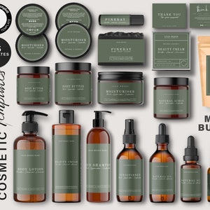 Editable Cosmetic Labels Templates, Custom Body Product Label, DIY ...