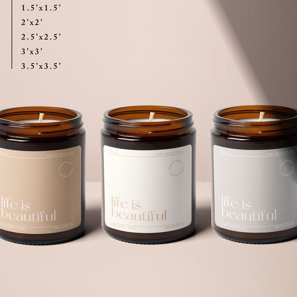 Candle Label Design - Etsy