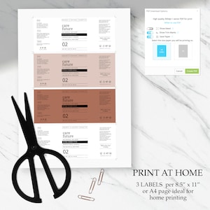 Editable Skincare Label Template, DIY Custom Beauty Product Label ...