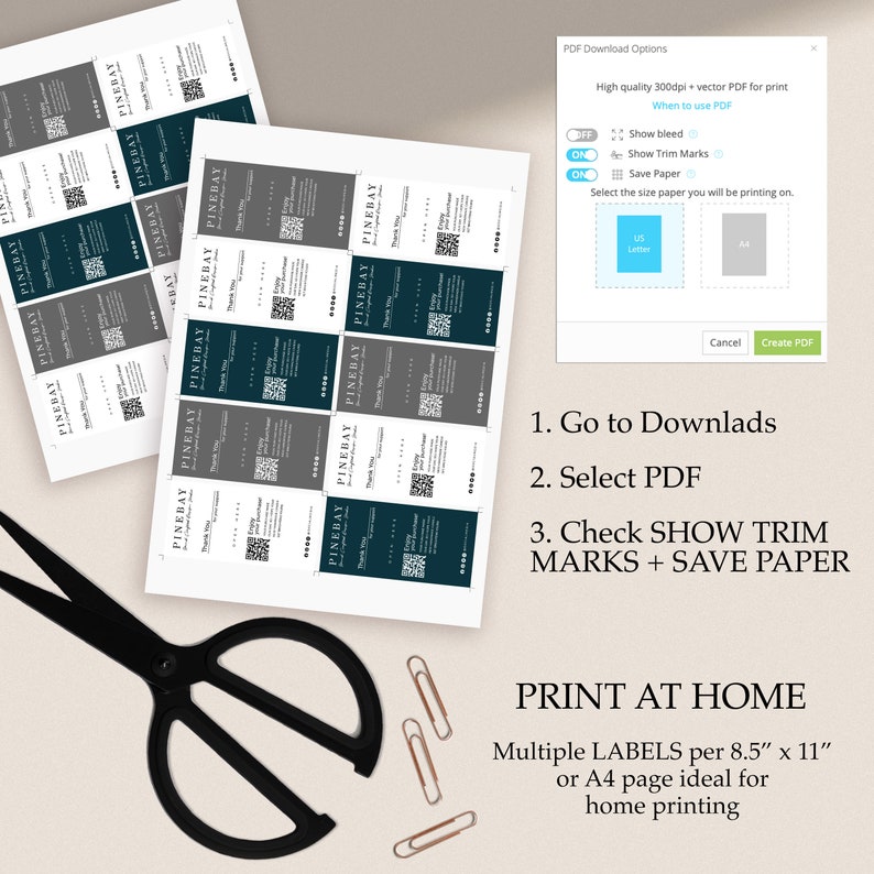 Box Seal Label Template Editable Box Sticker Modern | Etsy