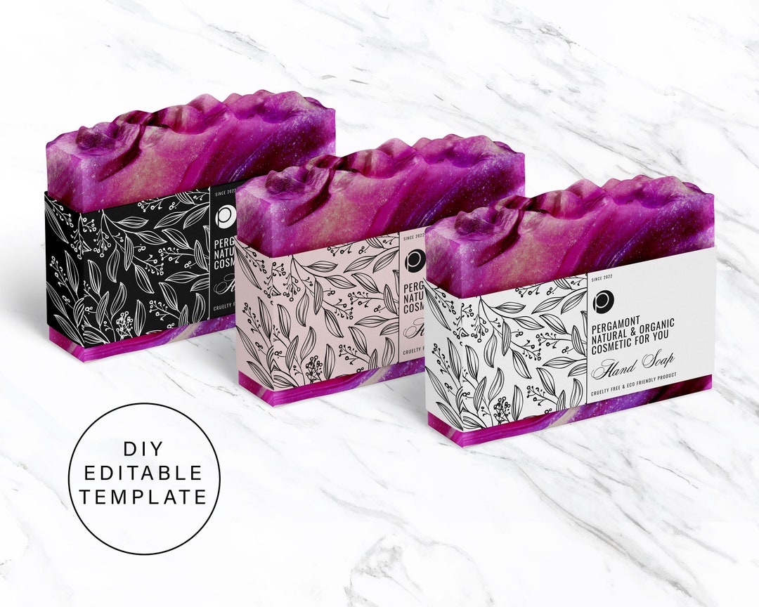 Editable Soap Label Template, Printable Soap Label, Soap Packaging ...