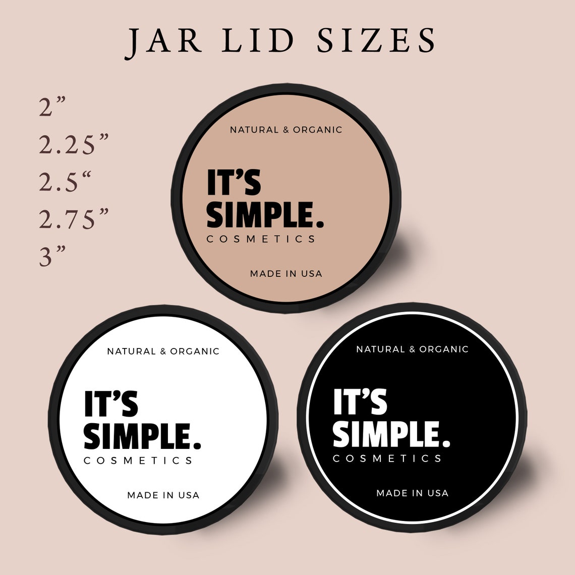Editable Cosmetic Jar Label Template Printable Beauty Product - Etsy