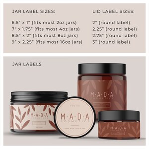 Editable Skincare Product Labels, DIY Cosmetic Label Template, Custom ...
